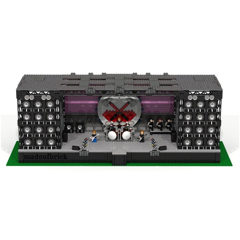 Rock concert stage Pink Floyd (The Wall) LEGO © MOC