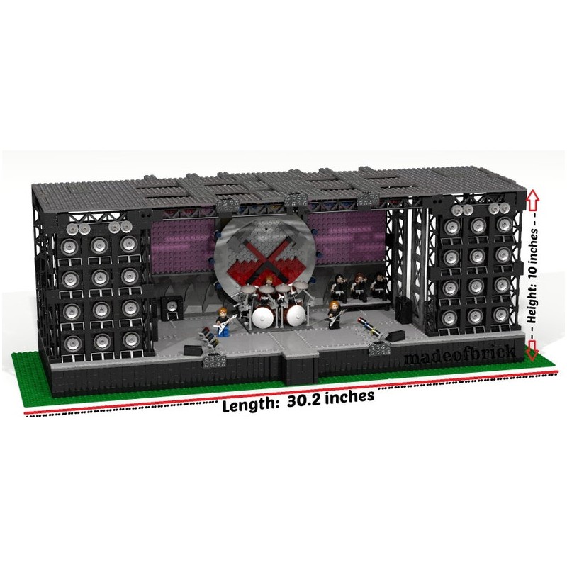 Rock concert stage Pink Floyd (The Wall) LEGO © MOC
