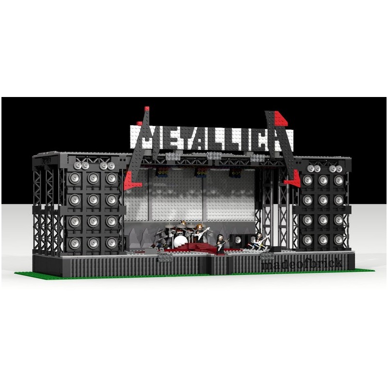 Rock concert stage Metallica LEGO © MOC