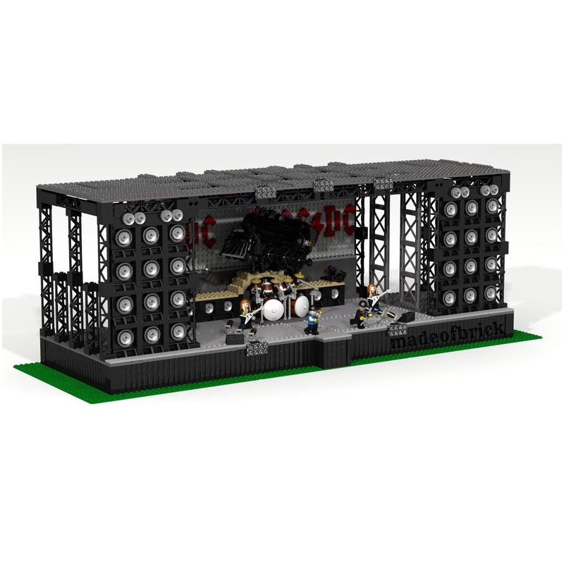 Rock Concert Stage AC DC LEGO © MOC | Rock and roll train tour