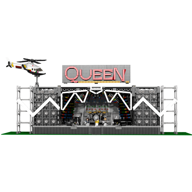 Rock concert stage Queen LEGO © MOC | A Kind of Magic tour