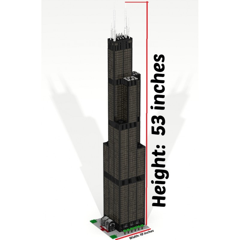 Willis Tower 53 inches LEGO © MOC Buy here!
