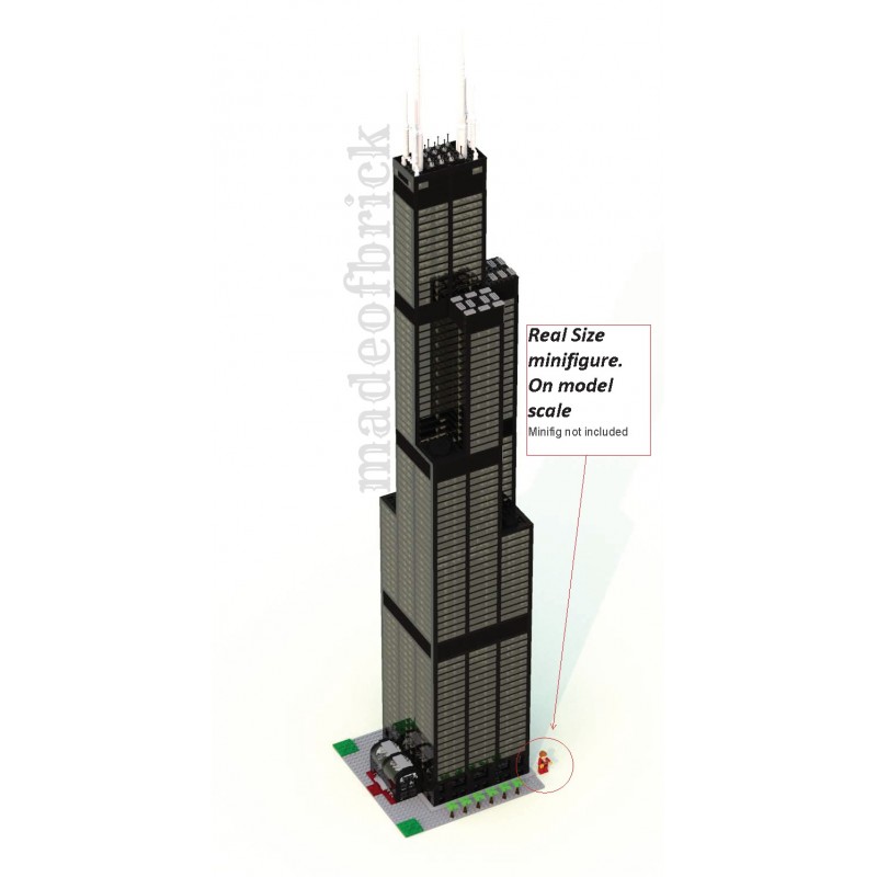 Willis Tower 53 inches LEGO © MOC Buy here!
