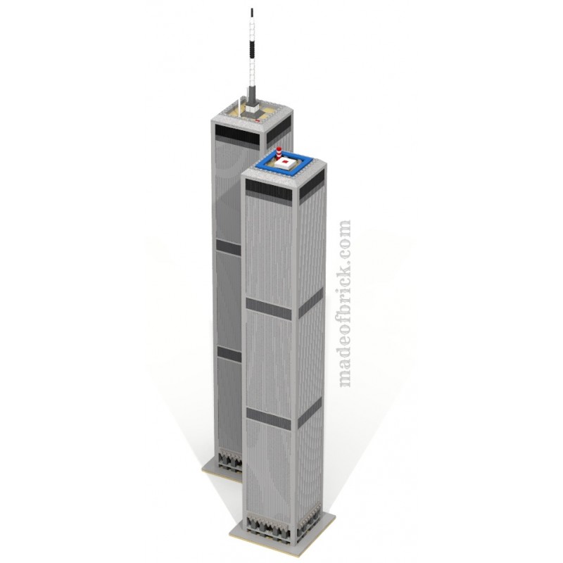 Twin Towers 34.5 inches LEGO © MOC