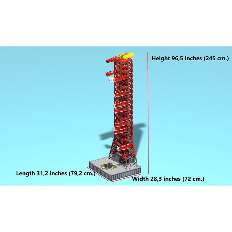 PLATAFORMA DE LANZAMIENTO DE SATURN V LEGO© MOC (TAMAÑO GIGANTE)