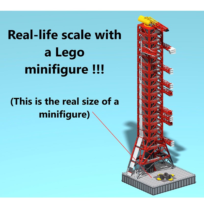PLATAFORMA DE LANZAMIENTO DE SATURN V LEGO© MOC (TAMAÑO GIGANTE)