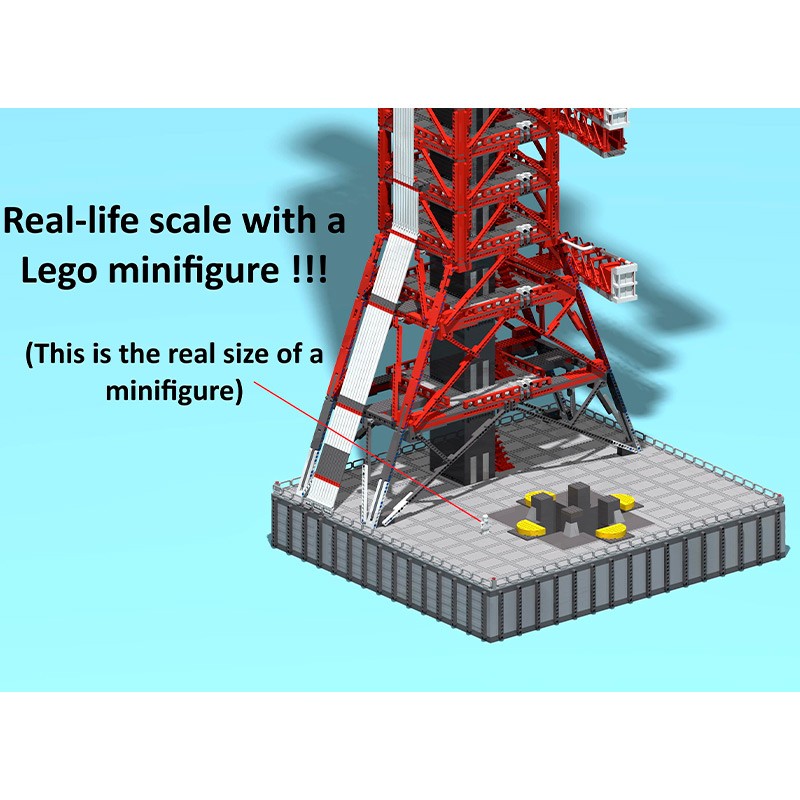 PLATAFORMA DE LANZAMIENTO DE SATURN V LEGO© MOC (TAMAÑO GIGANTE)
