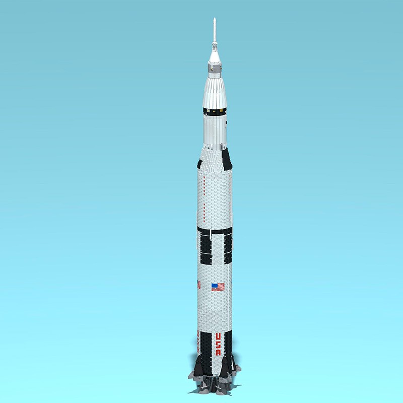 SATURN V ROCKET LEGO© MOC (GIANT SIZE)