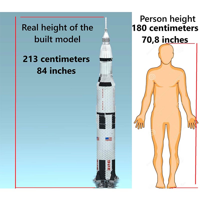 COHETE SATURNO V MOC LEGO©