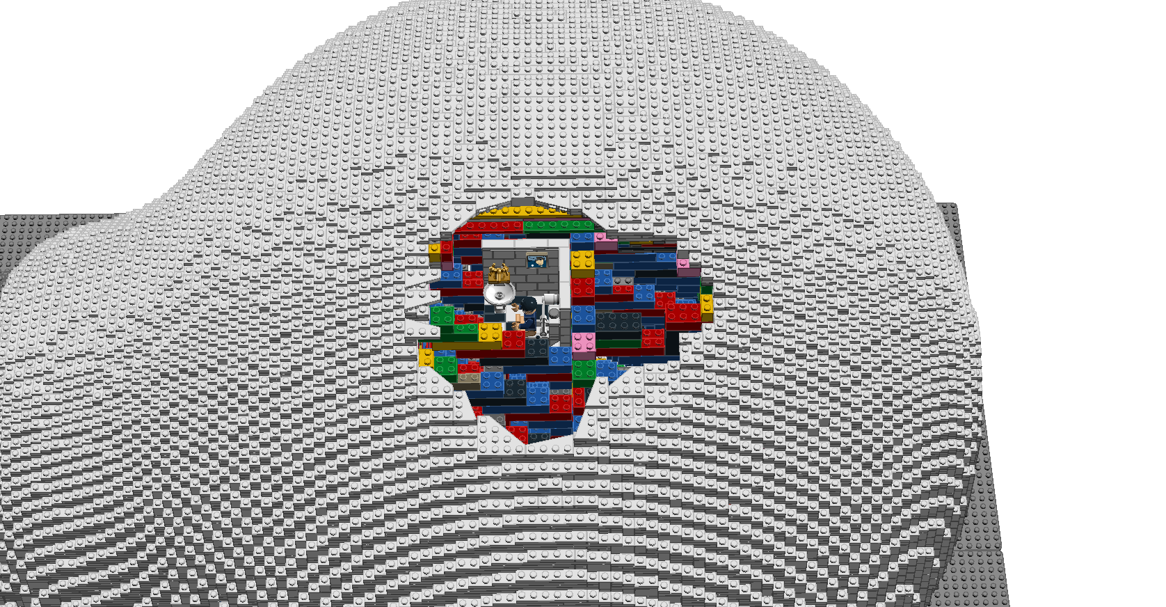 Giant light bulb LEGO© MOC