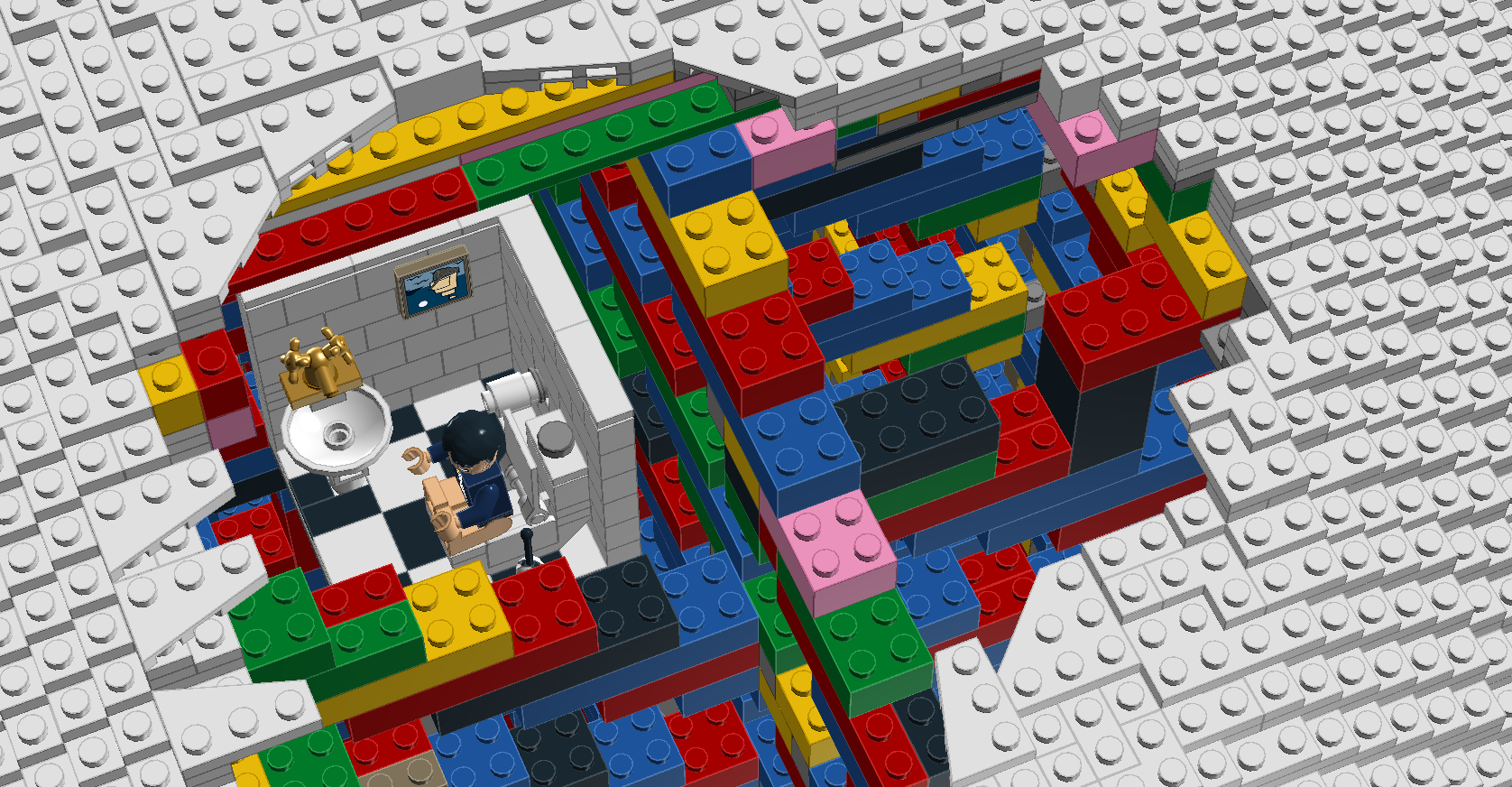 Giant light bulb LEGO© MOC