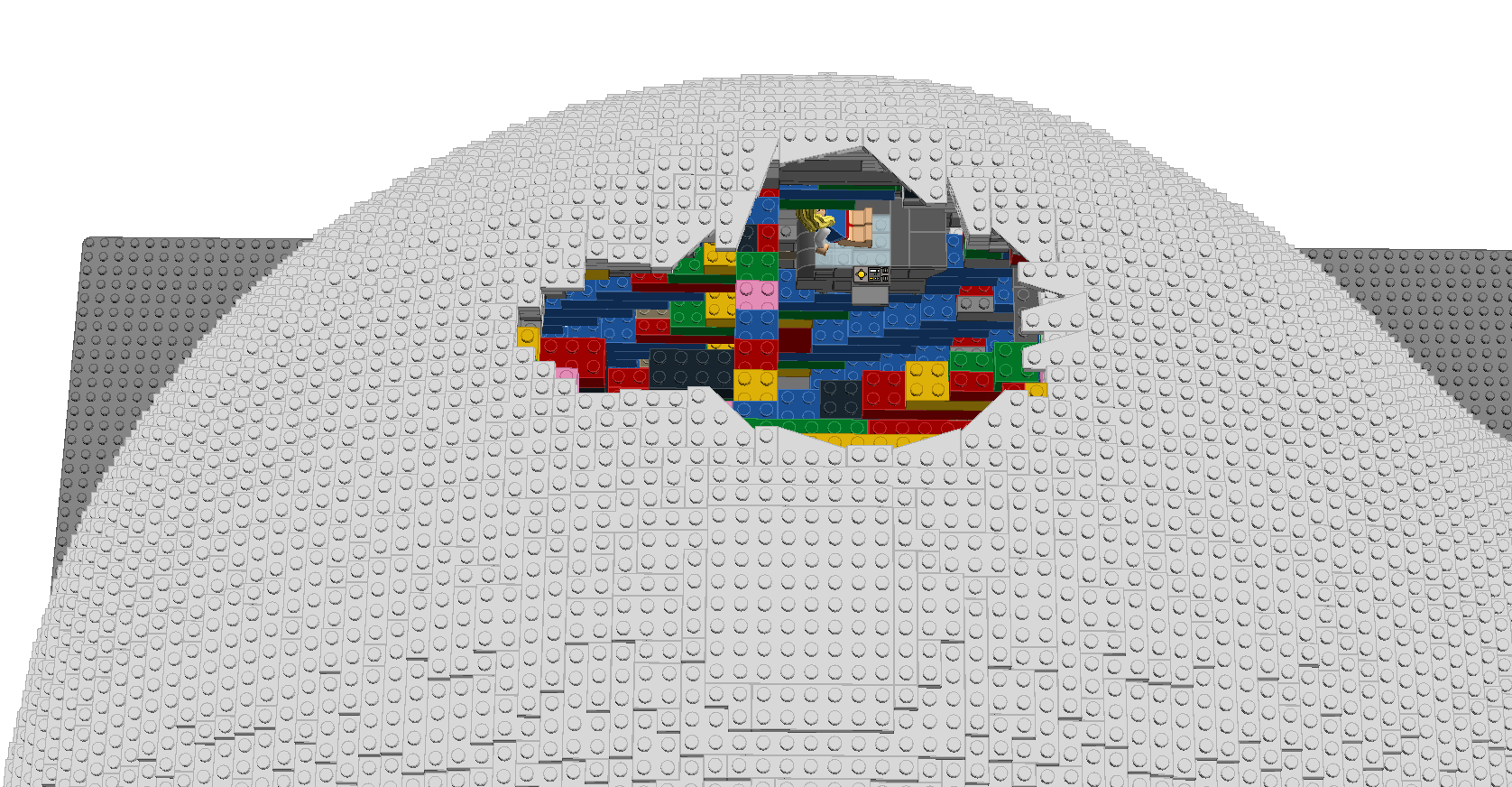 Giant light bulb LEGO© MOC