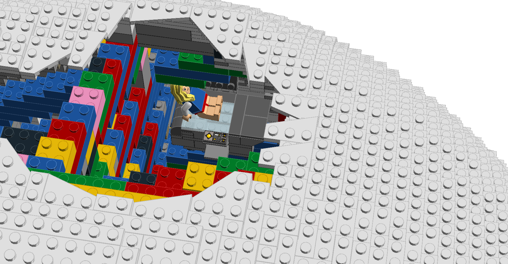 Giant light bulb LEGO© MOC